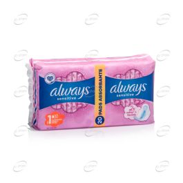 ALWAYS SENSITIVE Normal Duo Памучни дамски превръзки