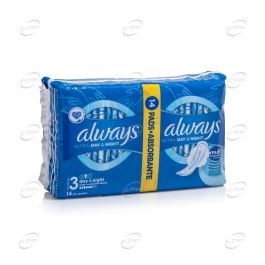 ALWAYS ULTRA Day & Night Копринени дамски превръзки