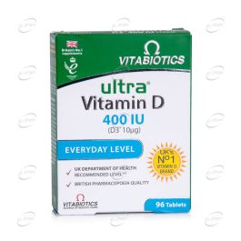 УЛТРА ВИТАМИН Д3 400 IU таблетки VITABIOTICS | ePharm